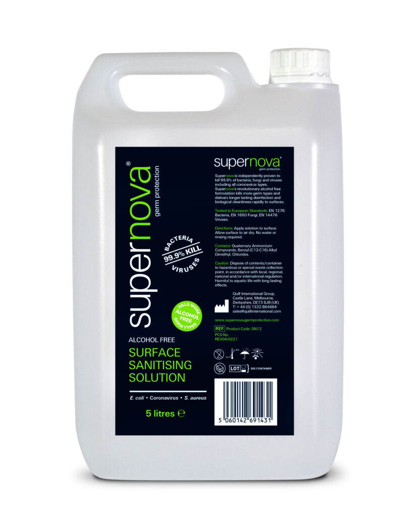 Surface Sanitising Solution 4 x 5 litres - Supernova Germ Protection