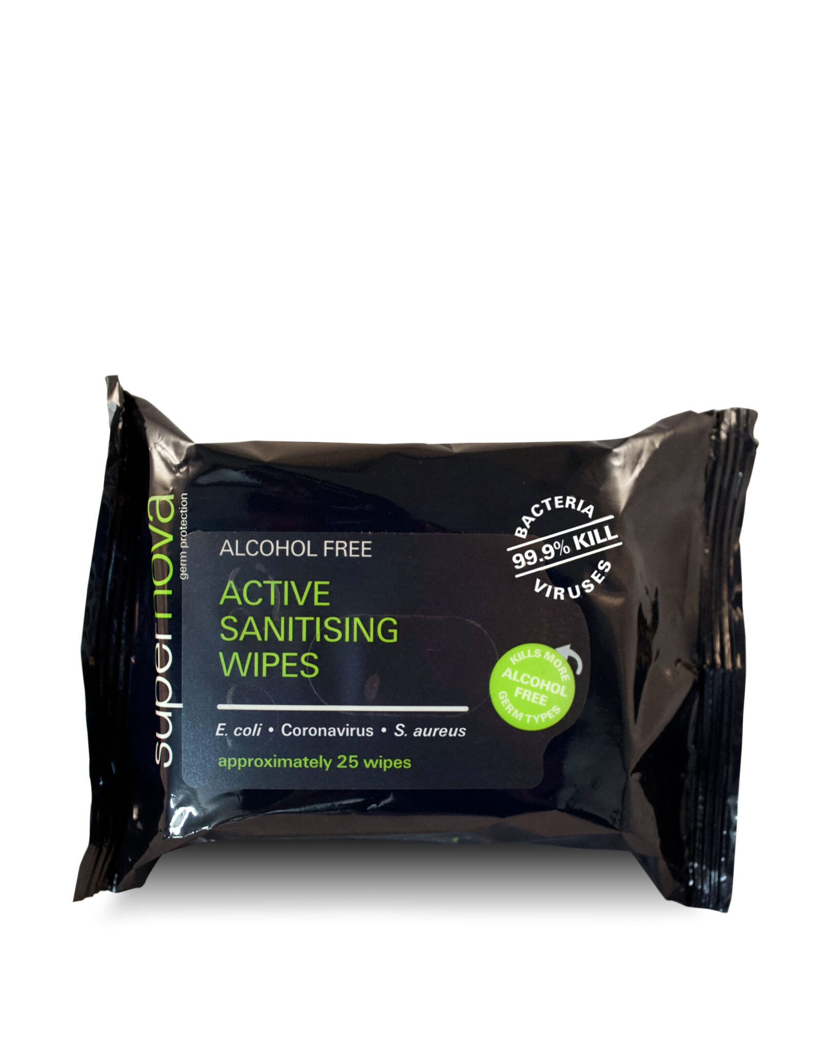 Active Sanitising Wipes 1 x 25 Wipes - Supernova Germ Protection